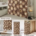Bathroom Shower Curtain Abstract Coffee Cups Waterproof Shower Curtains ...