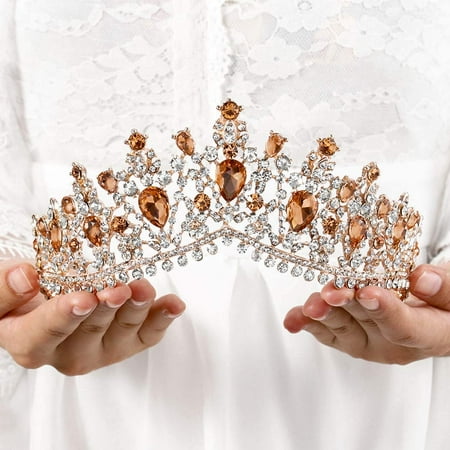 Couronne de mariage baroque et diadèmes diadèmes de mariée en cristal ...