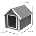 New Age Pet ECOFLEX Bunk Style Dog House, XL, Weather Resistant, Easy ...