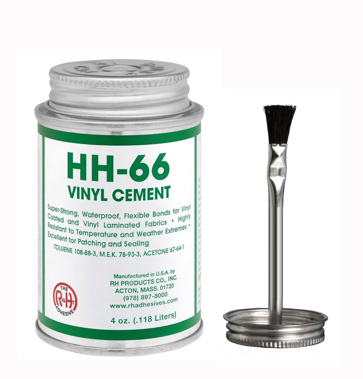 HH 66 Adhesive Vinyl Cement Glue, 4 Oz - Walmart.com