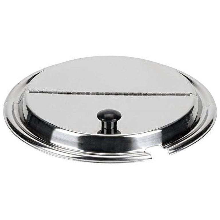 Hinged Pot Cover Winco Stainless Steel Hinged Cover - 7 Quart ...