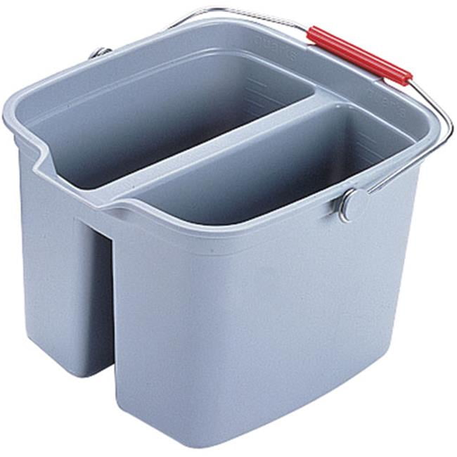 Rubbermaid Commercial Products Brute Double Bucket - Gray - 17-Quart ...