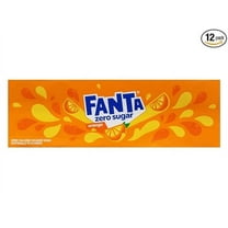 Fanta Orange Zero 12 oz Cans Soft Drink - 12 Pack Bundle - Walmart.com