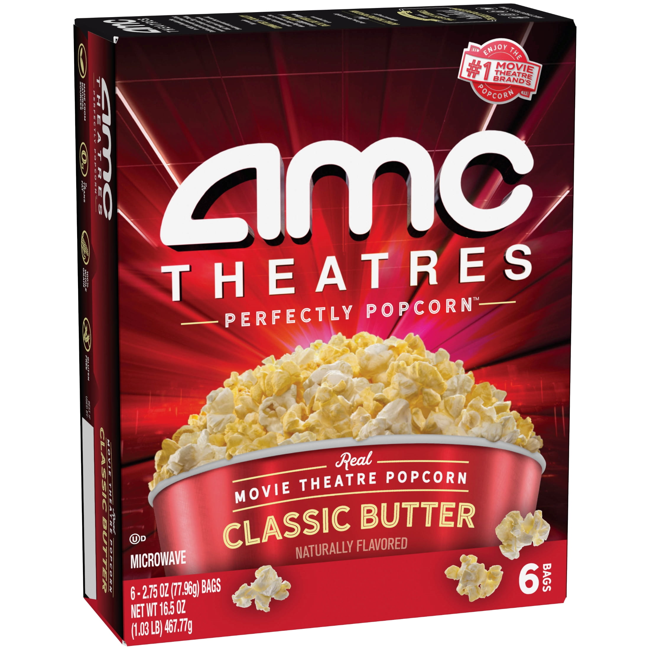 Amc Popcorn With Lage Icce