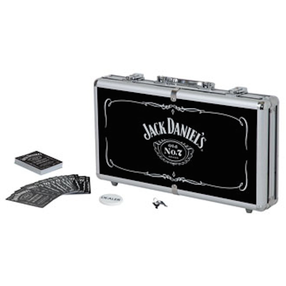 Jack Daniel's 300 Piece Poker Set with Cards, Chips, Dealer Button JD ...
