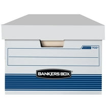 "Bankers Box Legal Size Cardboard Storage/File Box, White, 6/Pack, 12.5 ...