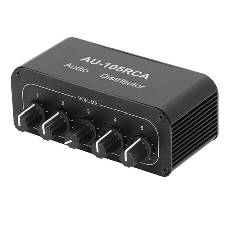 Bi Directional Audio Switcher, 5 Way Noise Reduction Audio Switch ...