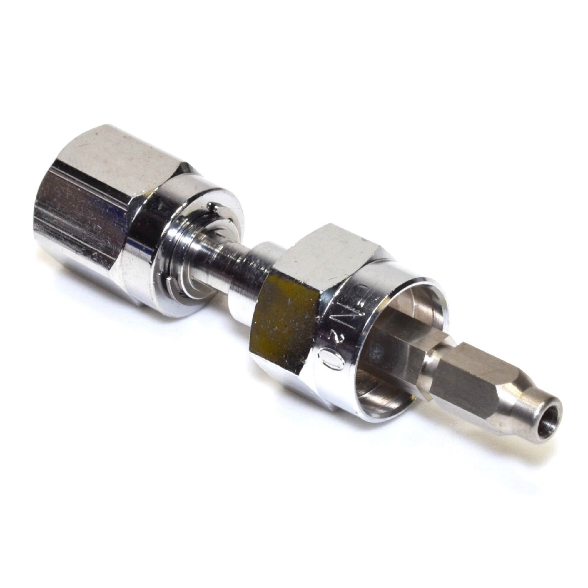 Precision Medical 6206S N2O Schrader Male 1040 DISS Hex Nut Coupler - Walmart.com