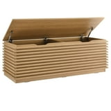 Modway Render Storage Bench in Oak - Walmart.com