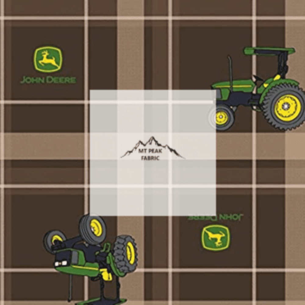 John Deere Plaid Cotton Fabric - Walmart.com - Walmart.com