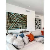 "Alternating Direction" Painting Print on Natural Pine Wood - Walmart.com