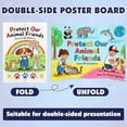 30 Pack Trifold Poster Board, 16in x 24in Corrugated Project Board ...