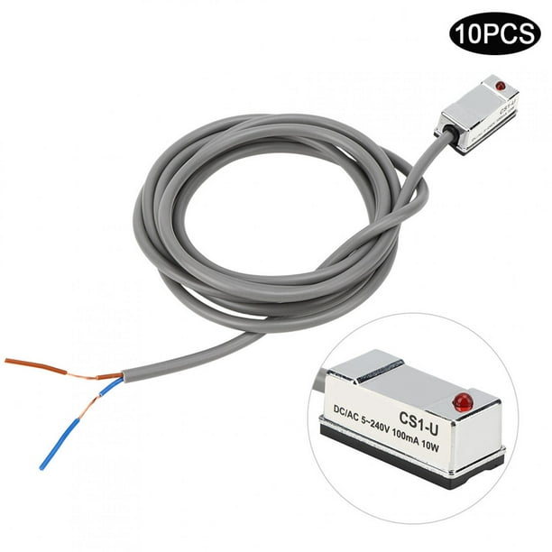 Spptty Cylinder Magnetic Switch,Pneumatic Magnetic Sensor,10Pcs ...