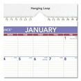 Monthly Wall Calendar with Ruled Daily Blocks, 8 x 11, White Sheets, 12 ...