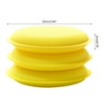12Pcs 10cm Car Waxing Sponge Round Applicator Easy Cleaning Leather ...