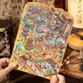 Cultural Landscape Scenery Sticker Miniature Scene PET Sticker For ...