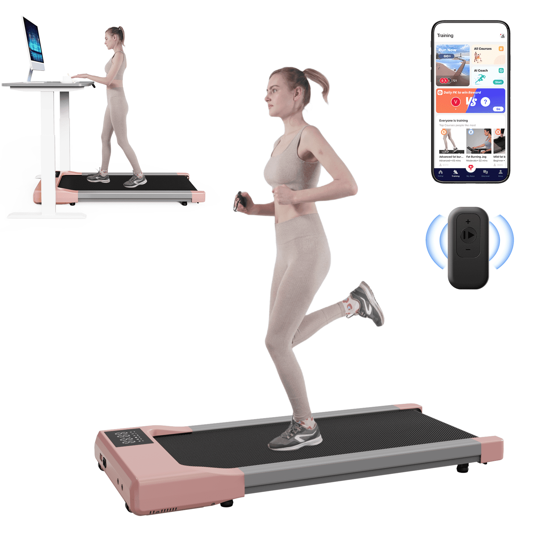 YDZJY 300lb Under Desk Treadmill, 2.5HP Quiet, 2 in 1 Home YDZJY 300lb Under Desk Treadmill, 2.5HP Quiet, 2 in 1 Home