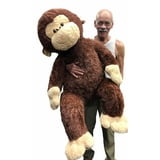 Giant Monkey Stuffed Animal Teddy Bear Jumbo Plush 4 Feet Tall Huge ...