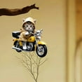 Cat Car Mirror Ornament – Acrylic Motorcycle Themed Hanging for Vehicle ...