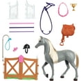 Barbie World Horse Stable Playset with Toy Horse, Jump, & Accessories ...