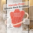 Easy Shower Foot and Back Scrubber, Silicone Foot Scrubber Mat with ...