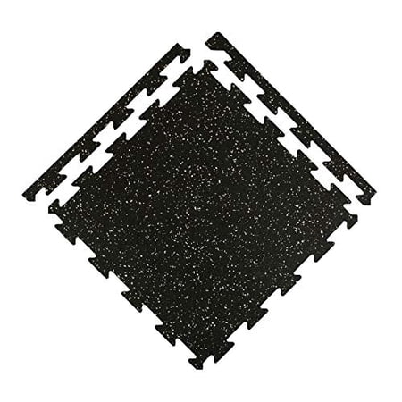 IncStores 8 mm Thick Eco-Lock Rubber Interlocking Floor Tiles | Large ...