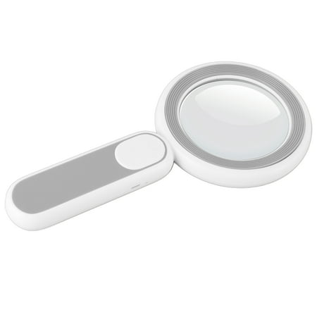 Magnifying Glass, 3 Lighting Modes 8X Rechargeable Magnifying Glass ABS ...