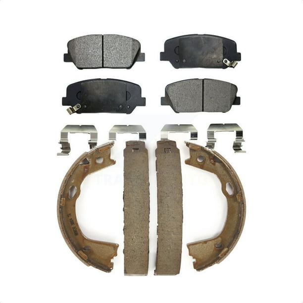 Transit Auto - Front Rear Ceramic Brake Pads And Parking Shoes Kit For ...