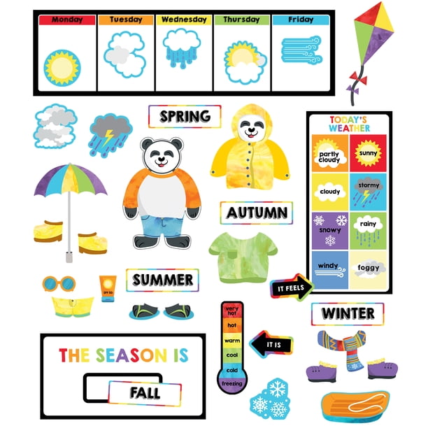 Carson Dellosa Education Weather Mini Bulletin Board Set, 55 Pieces ...