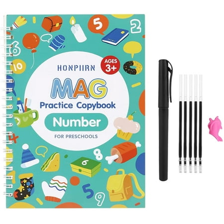 Magic Practice Copybook for Kids - Calligraphy Workbook Set That Can Be ...