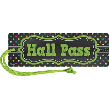 6 Pack - Student Hall Pass Breakaway Lanyards with Location Card Passes ...