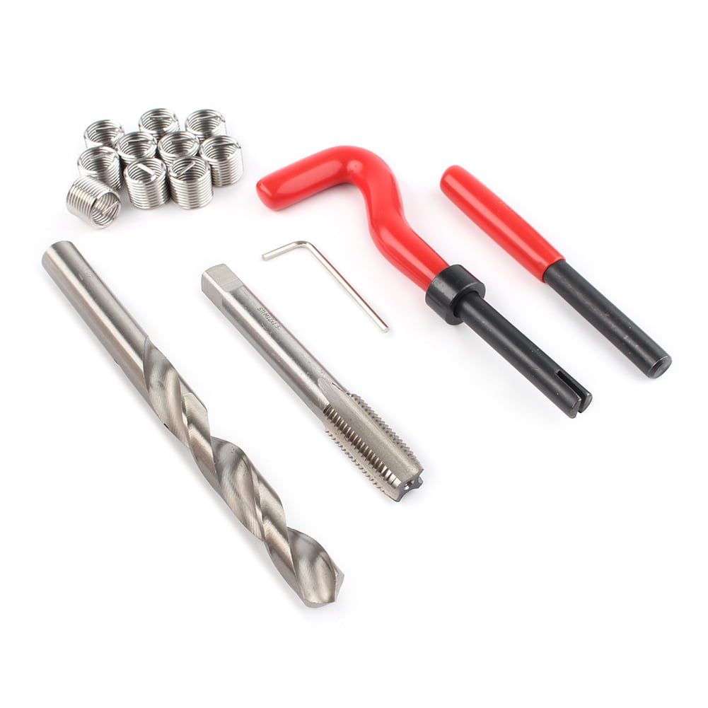 NS Thread Repair Kit Metric Thread Repair Insert Kit 15pcs For Hand Tool Set Metric M5 M6 M10 ...