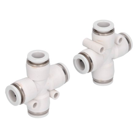 ESTINK 4 Way Pneumatic Connector,20Pcs Pneumatic Quick Connector 4 Way ...