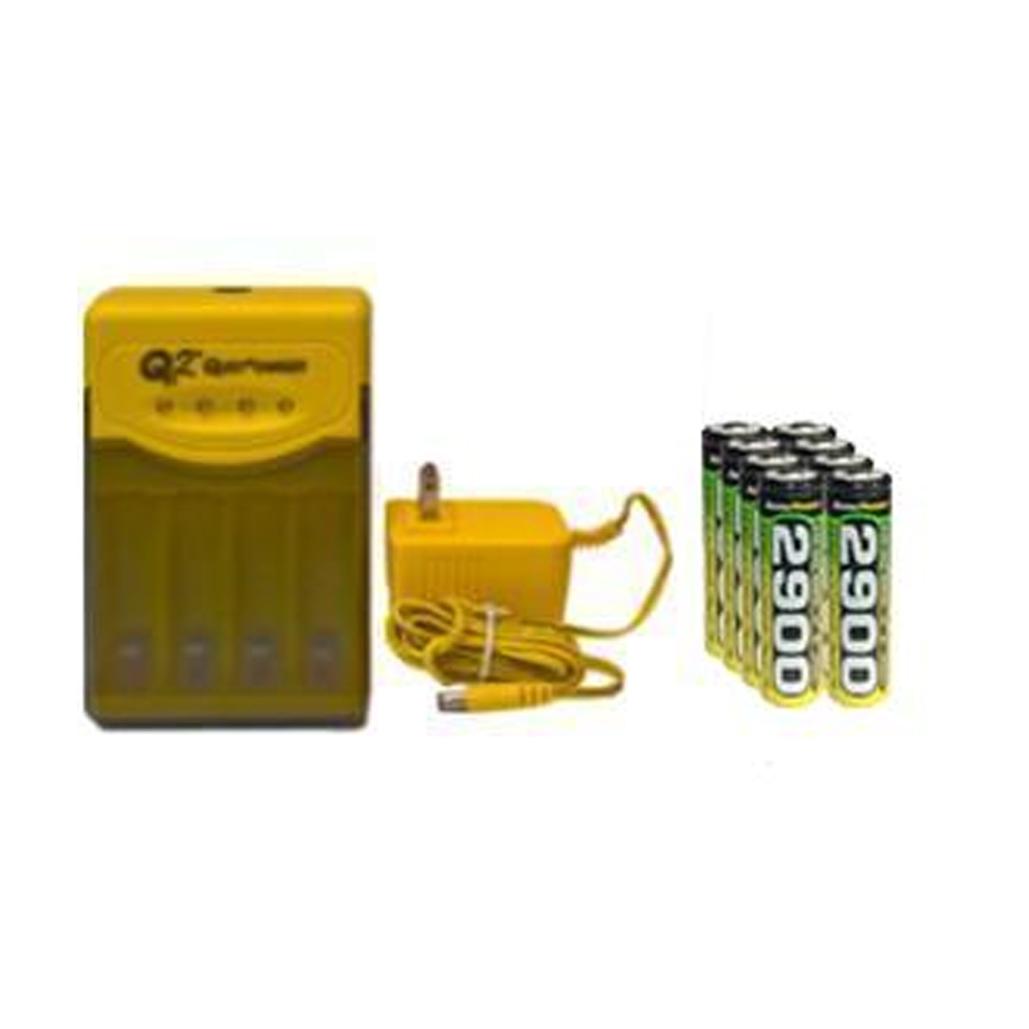 Quest Q2 Smart Charger + 8 AA NiMH AccuPower Batteries (2900 mAh ...