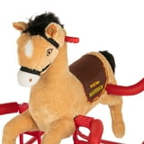 Rockin' Rider Maverick Plush Spring Horse Riding Toy with Saddle and ...