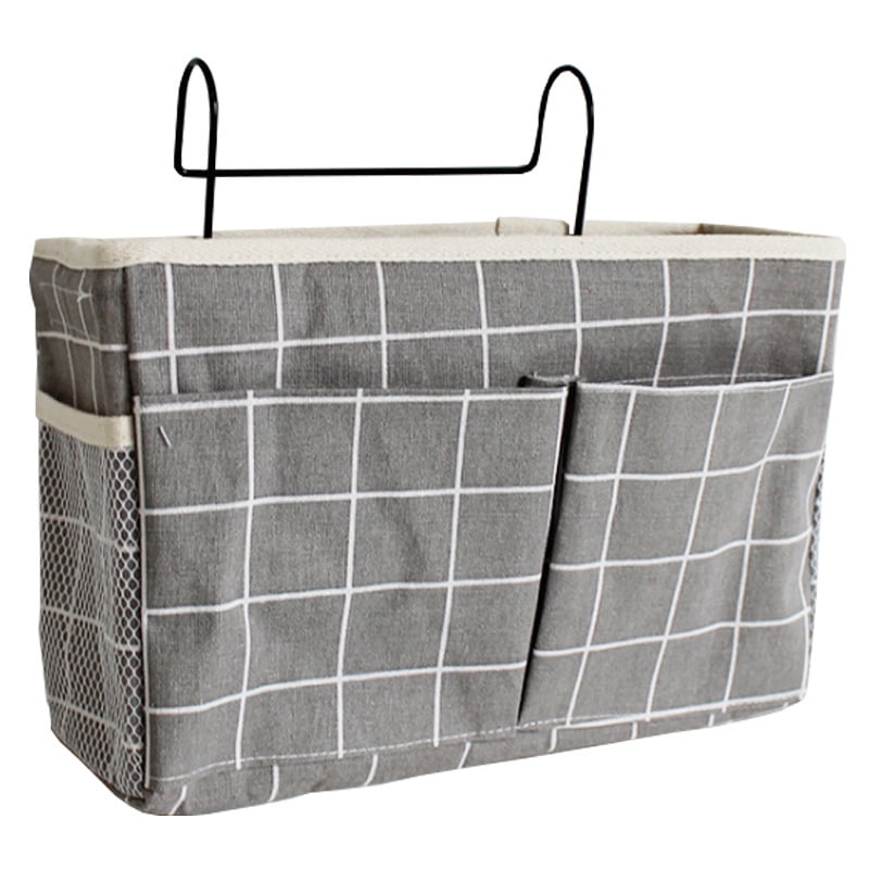 Bedside Caddy with Side Mesh Pocket Hanging Storage Organizer for Bunk ...