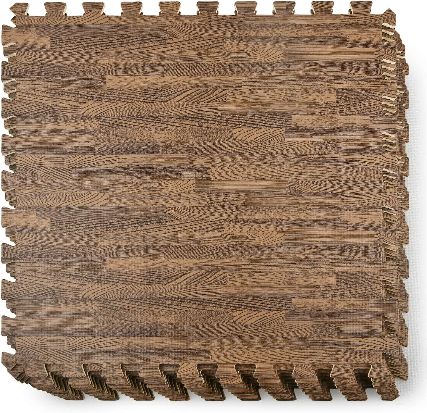 Yes4All 12 pcs Interlocking Exercise Foam Mats, Cover 48 sqft, 3/8 inch ...