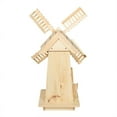 Shine Company Decorative Cedar Wood Windmill, Natural - Walmart.com