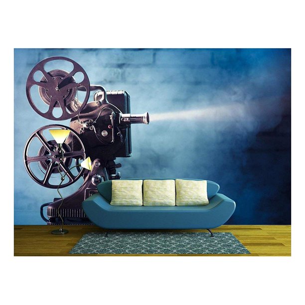 Wall26 Photo of an Old Movie Projector - Removable Wall Mural | Self ...