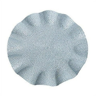 SET OF 6 MYLAR SILVER PLACEMATS, METALLIC LOOK, OVAL SHAPE - Walmart.com