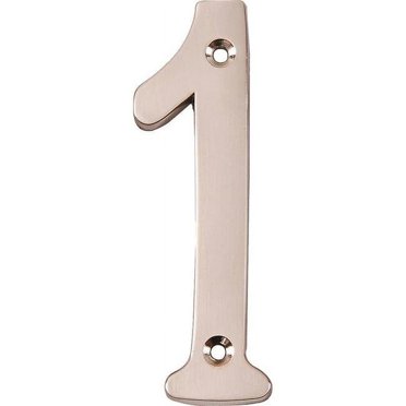 Architectural Mailboxes 4" Brass Floating House Number, Polished Brass ...