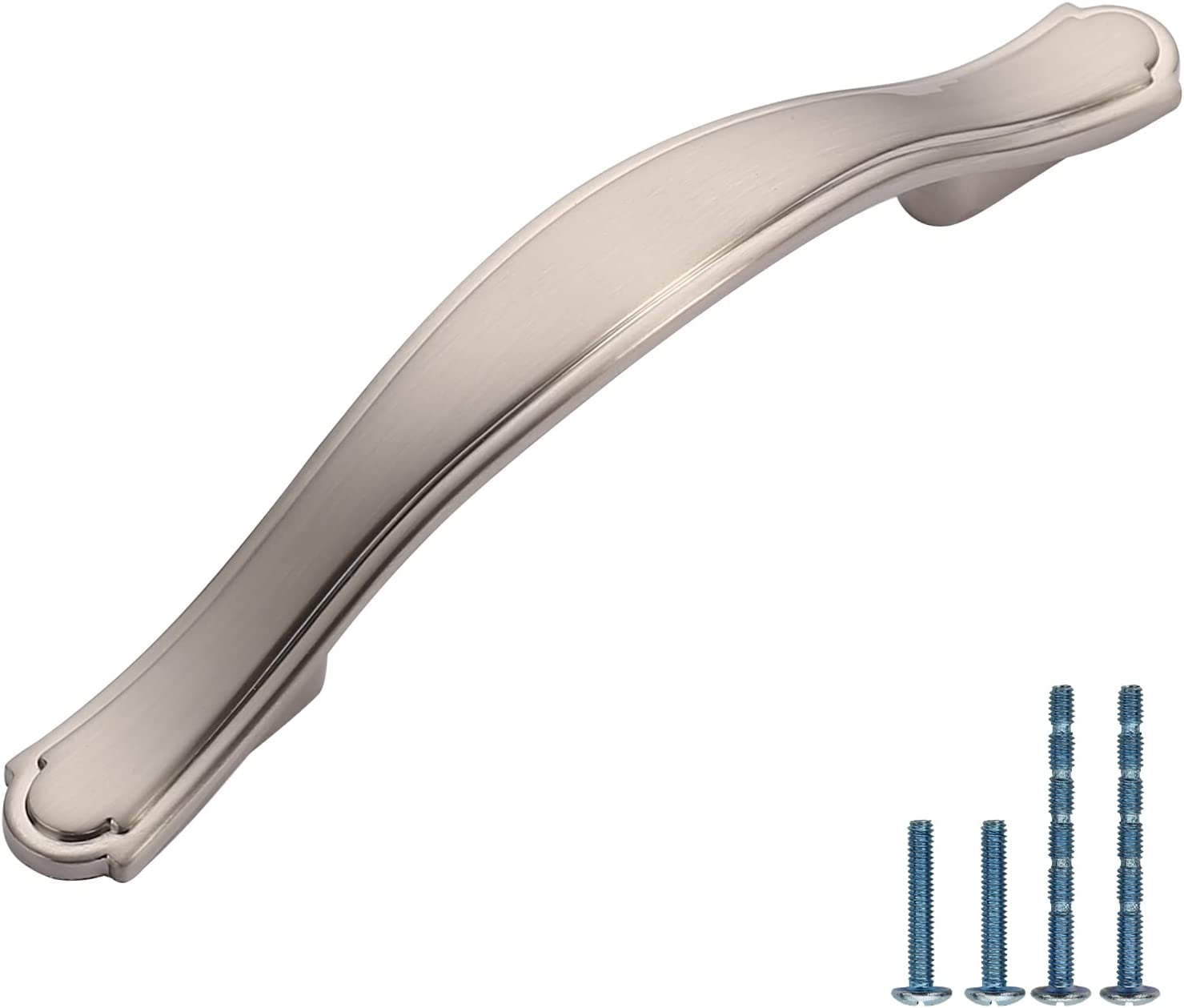 Zoizocp 10 Pack Brushed Satin Nickel Kitchen Cabinet Handles Cabinet ...