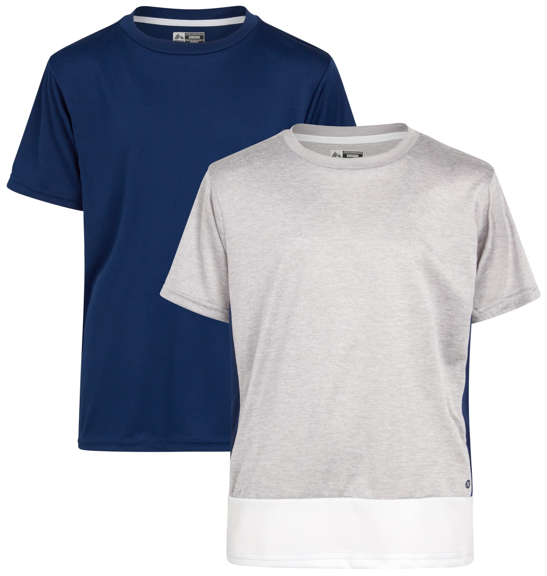RBX Boys' Athletic T-Shirt - 2 Pack Active Performance Dry-Fit Sports ...