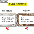1pc Metal License Plate Frame with Beautiful Rainbow Gloss Finish ...