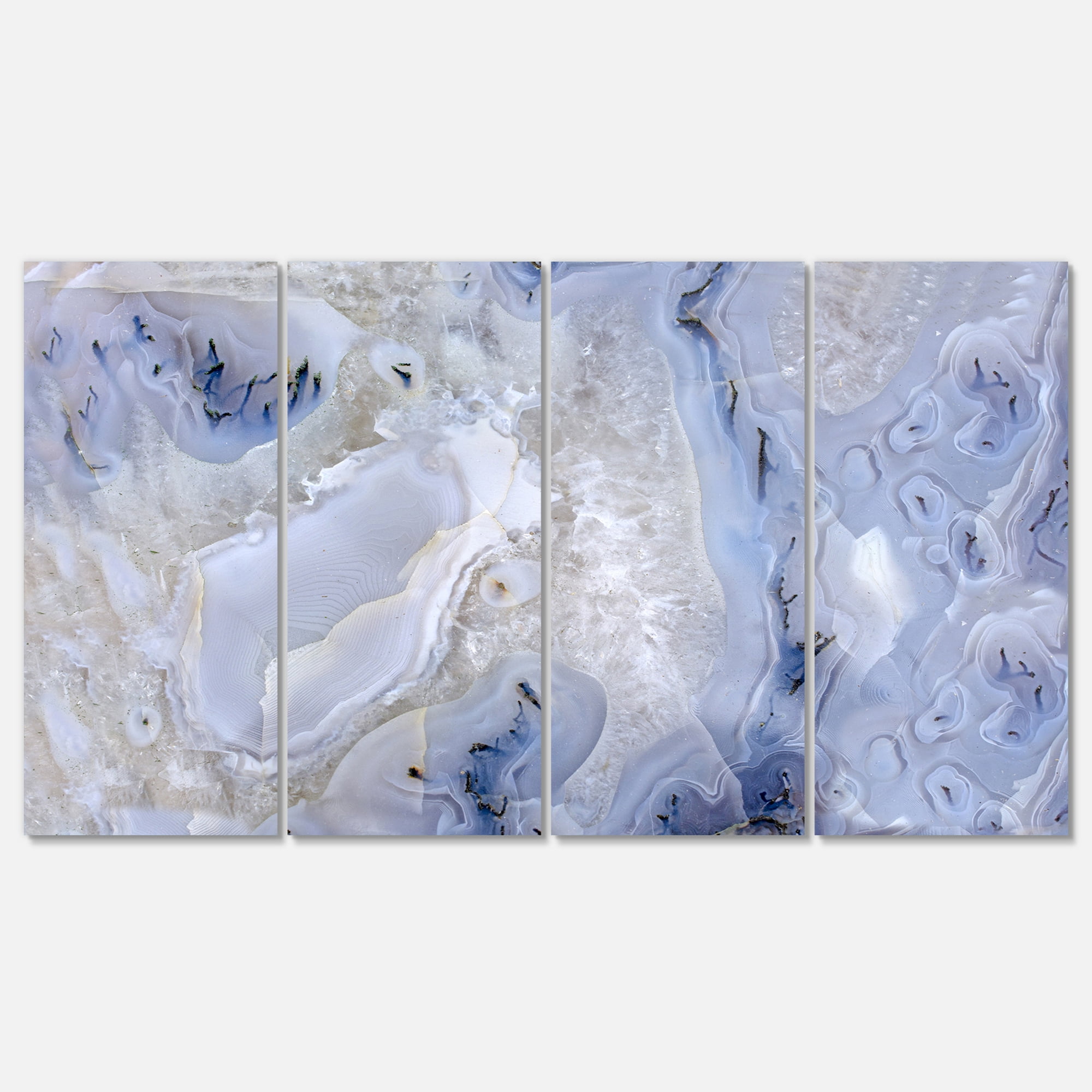 Designart 'Agate Stone Background ' Abstract Canvas Wall Art Print ...