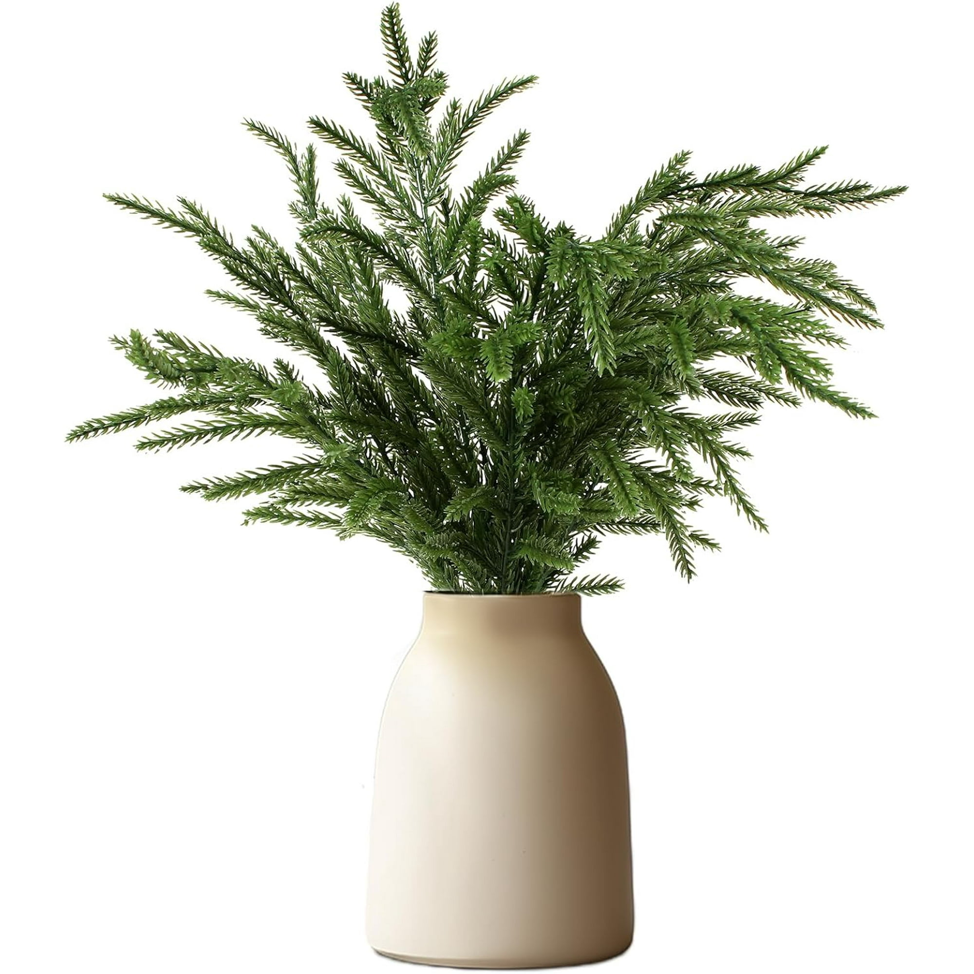 Click here for Hsmeiegadovf 18 Inch Norfolk Pine Branch  4 Pcs Re... prices