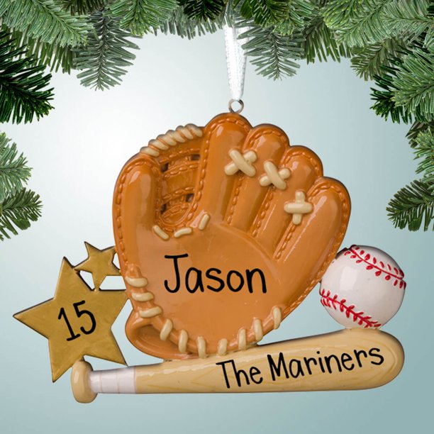 Personalized Baseball Ornaments