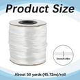 1 Roll Nylon Satin Rattail Cords for Beading Jewelry Making Chinese ...