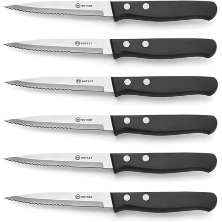 Outset 74919 Steakhouse Knife Set, Stainless Steel, Set of 6 - Walmart.ca
