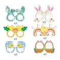 18 Pcs Easter Headbands & Paper Party Glasses For Adults Kids ...